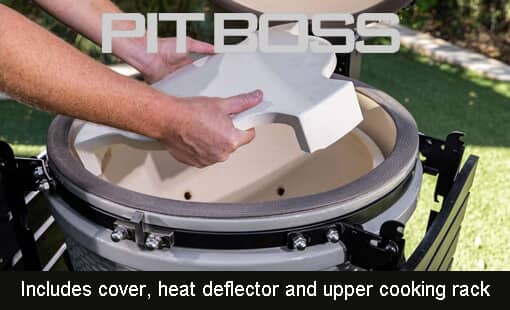 Pit Boss PBK24 Ceramic Charcoal Grill - Grey (10763) - BBQ World