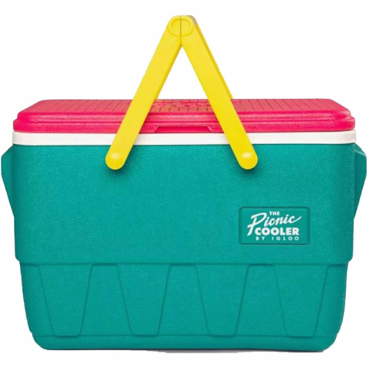 Igloo Retro 25QT Picnic Cooler - Dark Jade/Bold Magenta/Livewire Yellow ...