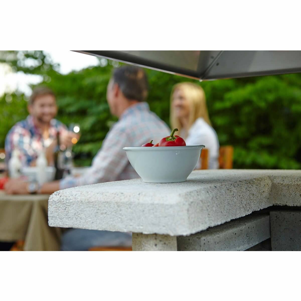 Buschbeck Venedig Masonry Barbecue with Stainless Steel Hood (VENEDIGSS ...
