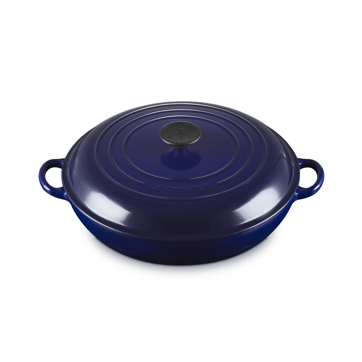 Le Creuset Cast Iron 30cm Shallow Casserole Indigo - (25032304802460 ...