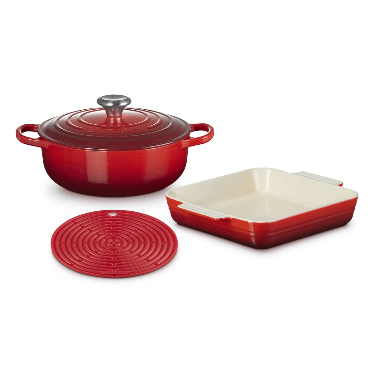 Le Creuset 3 Piece Mixed Set Cerise - (G1000010601) - eCookshop