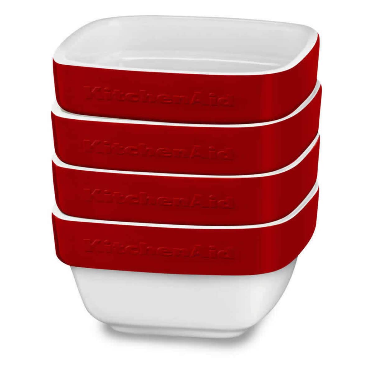 KitchenAid 4 Piece Ramekin Set Empire Red - (KBLR04RMER) - eCookshop