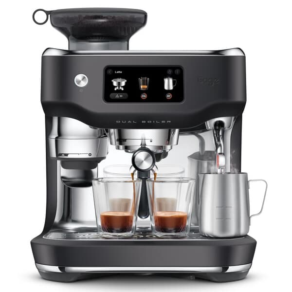 Sage the Oracle Dual Boiler Coffee Machine Black Truffle ...
