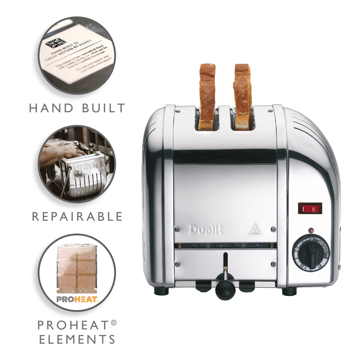 Classic Vario 2 Slot Toaster Polished 20245 - (20245) - eCookshop