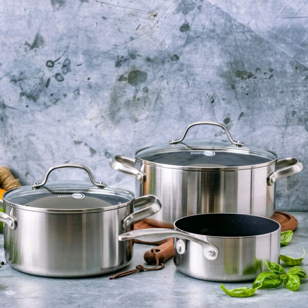 GreenPan Geneva 3 Piece Pan Set - (CC005244) - eCookshop