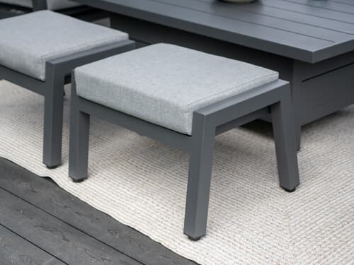 LG Outdoors Barcelona Lounge Dining Set with Adjustable Table ...