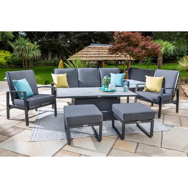 Hartman Vienna Lounge Adjustable Height Table Set with Stools ...