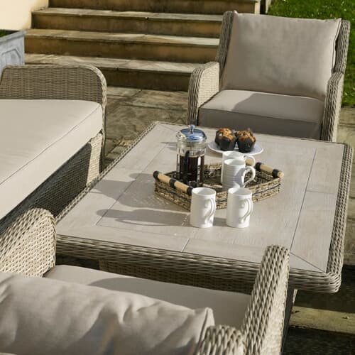 Bramblecrest Chedworth Rec 3 Seat Sofa Adj Cer Rectangle Casual Dining ...