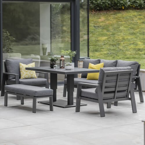 Bramblecrest Amsterdam 3 Seat Sofa with Rectangle Adjustable Height ...