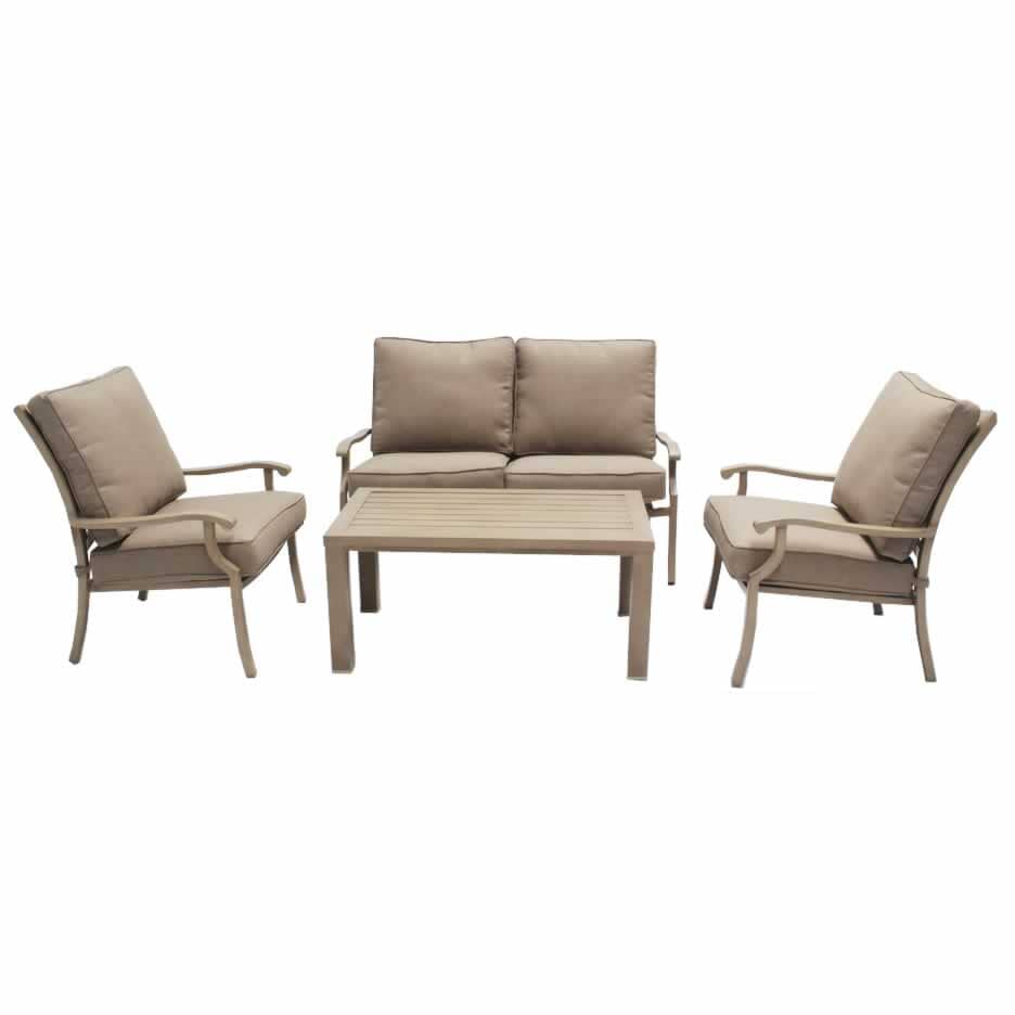 Hartman Portland Lounge Set (Light Oak) - (PORSET04) - Garden Furniture ...