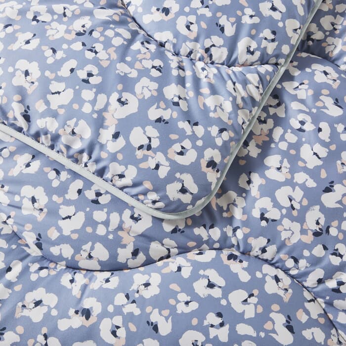 Night Lark Wild Leopard Sky Blue - JustLinen