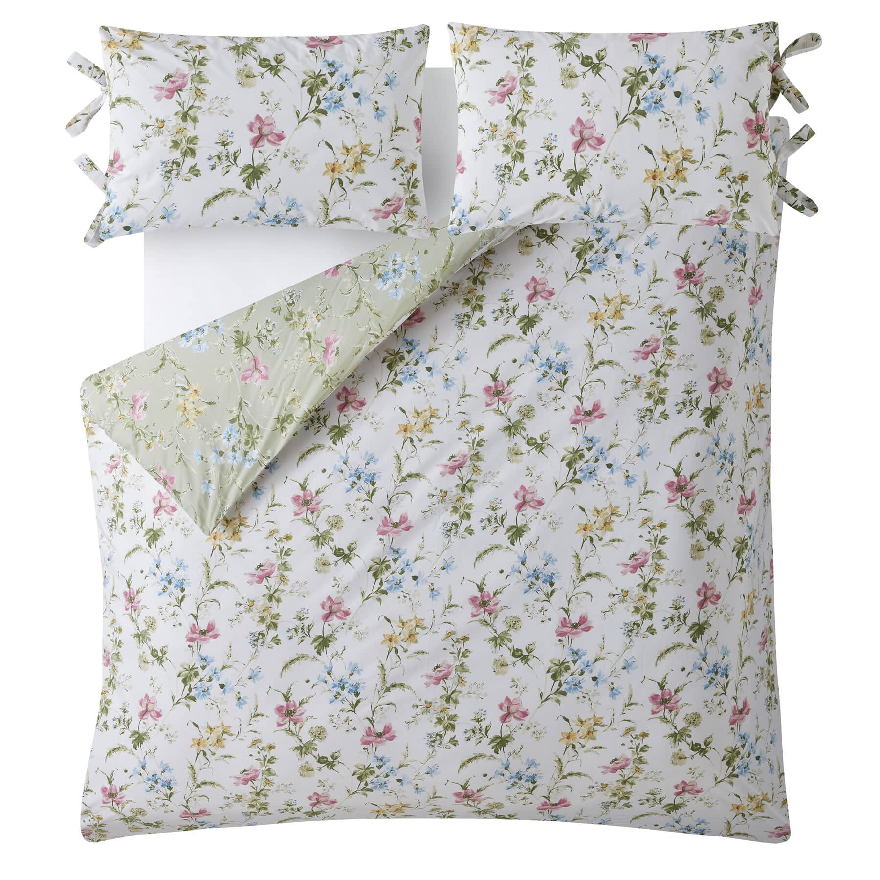 Laura Ashley Poppy Meadow Multi - JustLinen